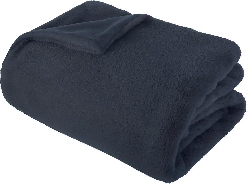 Měkká teplá deka, kostkované 120x160cm Marine
