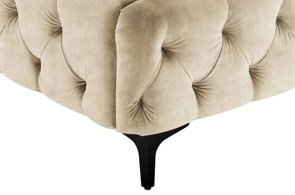 Designová postel Rococo 180 x 200 cm šampaňský samet - skladem