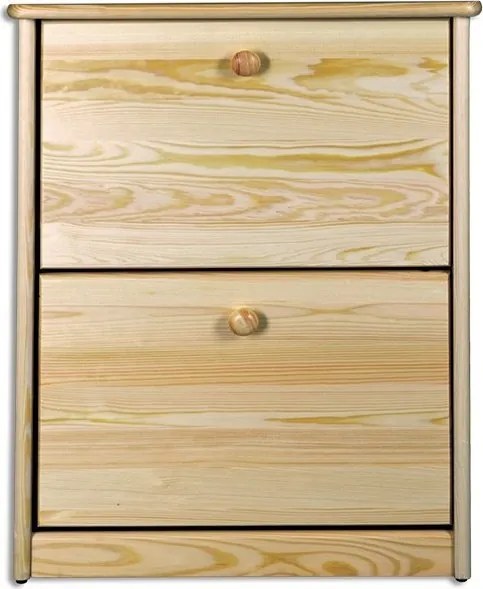Casarredo - Komfort nábytek Botník BS-120 výklopný | barva: bez moření borovice