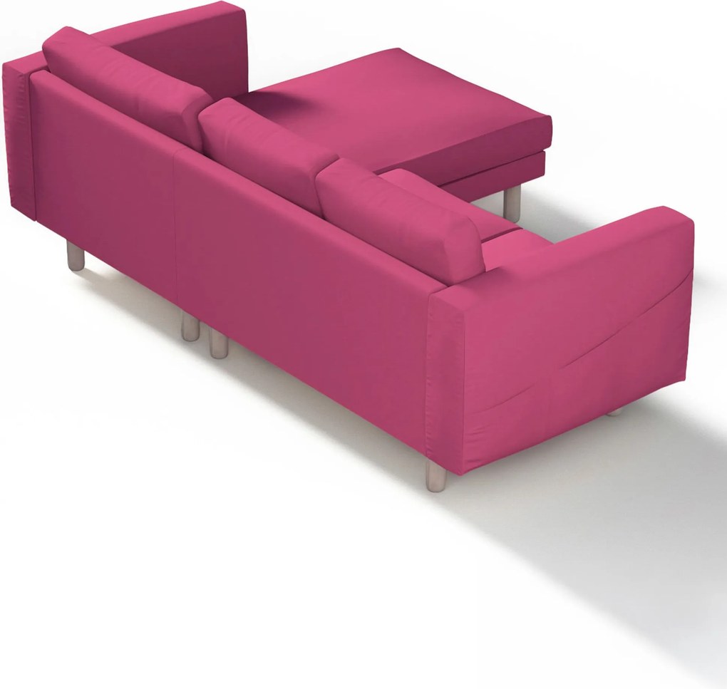 Potah na pohovku IKEA Norsborg 3-místná se šezlongem barva růžová látka pletený vzor