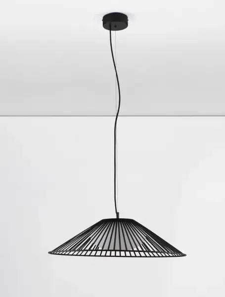 LED černý moderní lustr Brume