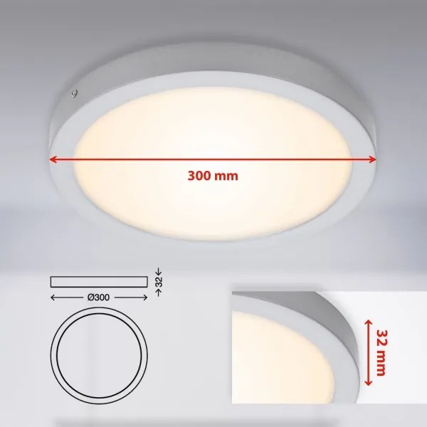 Briloner 7141-014 - LED Stropní svítidlo FIRE LED/21W/230V 3000K