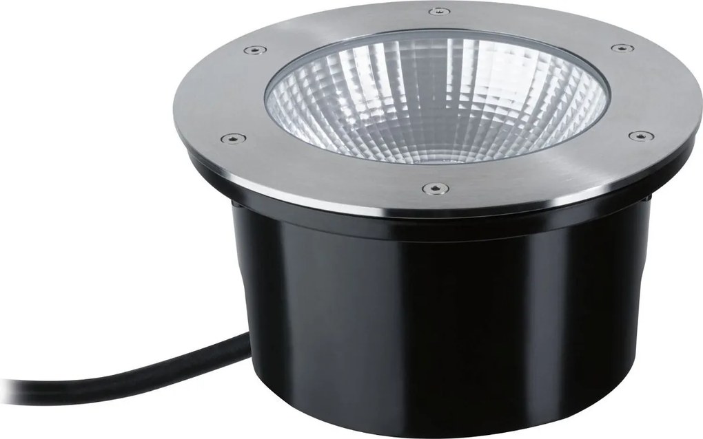 P 94655 LED zemní svítidlo Durea IP67 kruhové 213mm 3000K 12,5W 230V ocel kov - PAULMANN