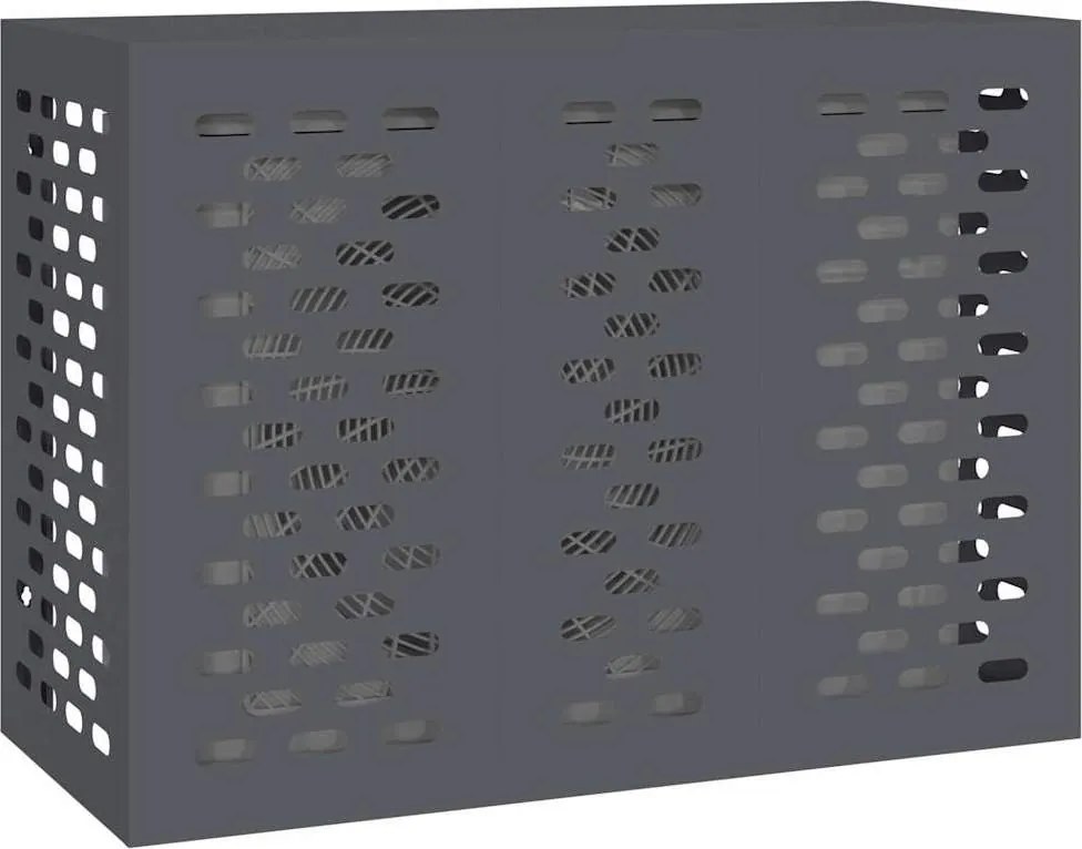 vidaXL Ochrana klimatizace Antracit 110 x 50 x 80 cm Ocel [865906]