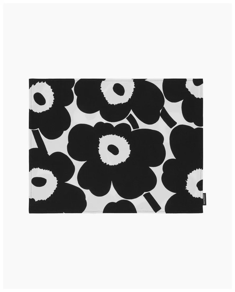 Prostírání Pieni Unikko White Black 42x31 cm Marimekko