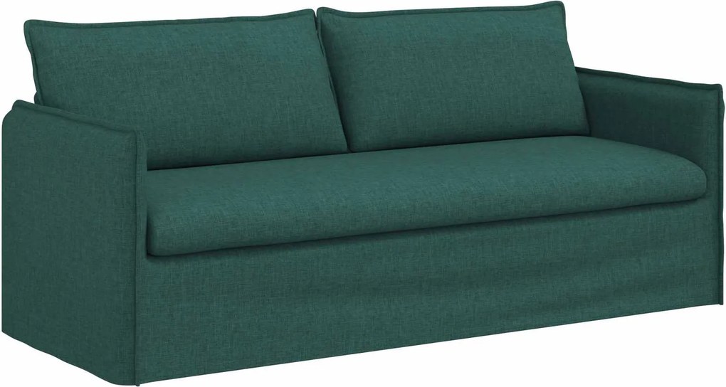Set pohovek 2 ks Tmavě zelená Textil 3407614