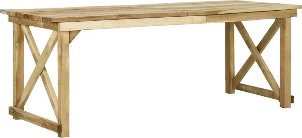 vidaXL Zahradní stůl 200 x 79 x 75 cm impregnované borové dřevo [318415]