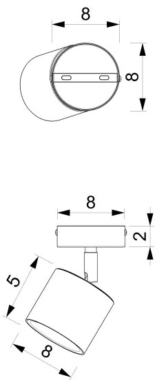 Bodové svítidlo DIXIE 1xGX53/11W/230V černá