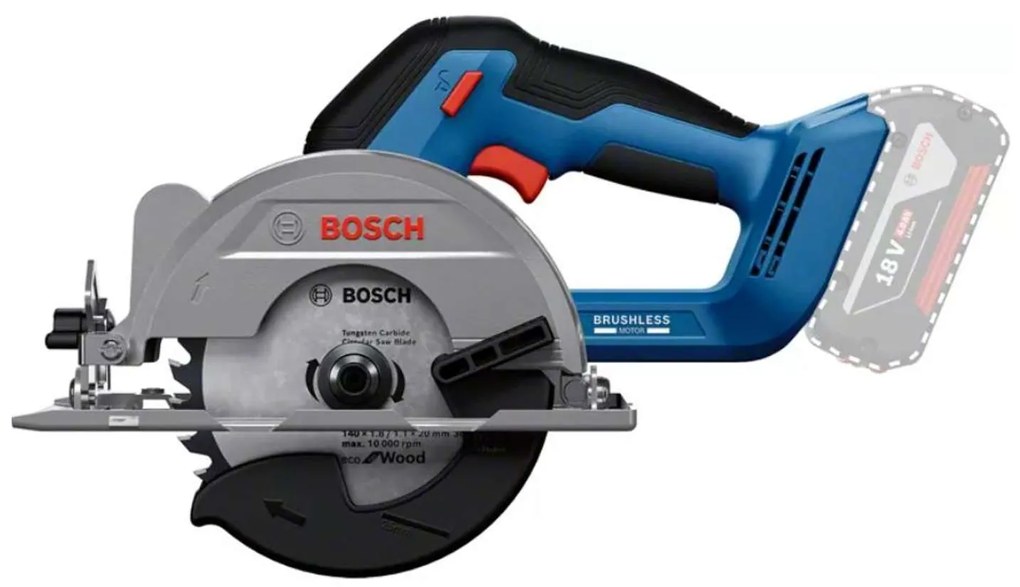 Bosch - 18V AKU okružní pila 140 mm, bez baterie a nabíječky 06019M3120