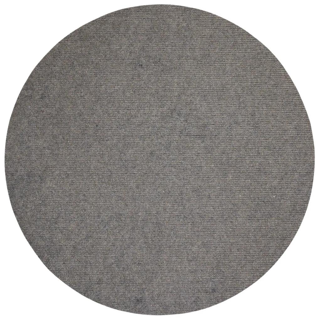 Vopi koberce AKCE: 100x100 (průměr) kruh cm Kusový koberec Quick step béžový kruh - 100x100 (průměr) kruh cm
