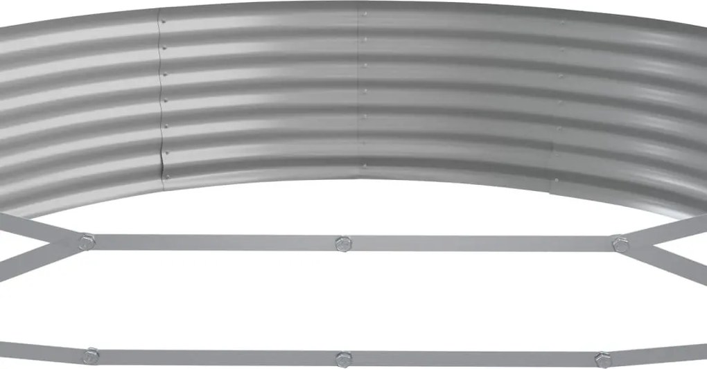 vidaXL Vyvýšený záhon pozinkovaná ocel 450x140x36 cm [319038] Barva: Stříbrná