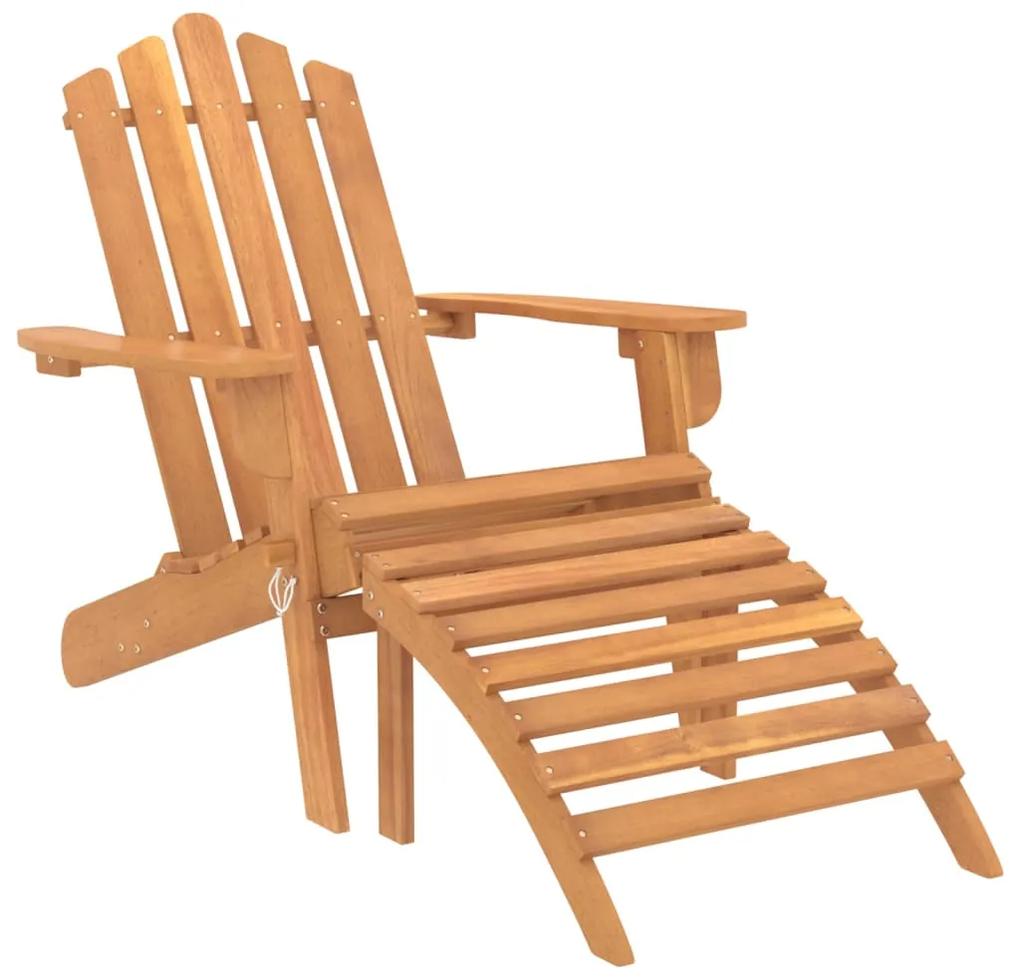 Zahradní židle Adirondack s podnožkami 2 ks masivní akácie,  3145015