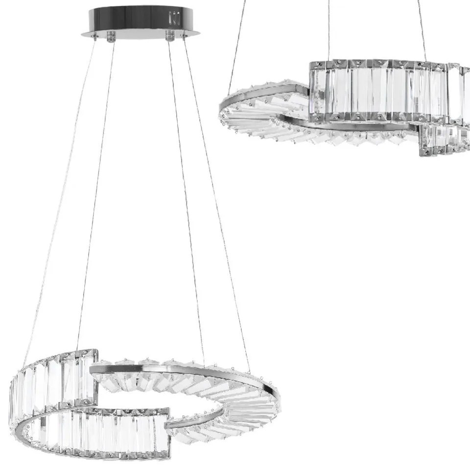 Toolight Designové LED osvětlení Crystal + dálkové ovládání APP1527-CP40 CHROME