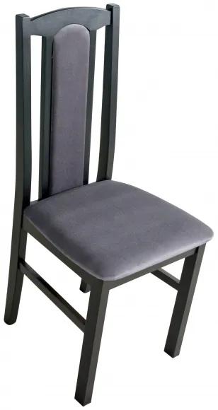 Drewmix jídelní sestava DX 11 odstín dřeva (židle + nohy stolu) bílá, odstín lamina (deska stolu) grandson, potahový materiál látka s doplatkem