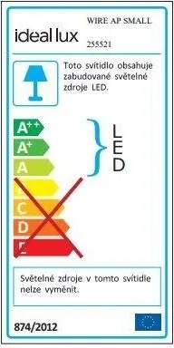 ILUX 255521 LED Venkovní zápustné svítidlo do zdi Ideal Lux WIRE AP SMALL ANTRACITE 255521 1,5W 60lm 3000K IP65 9cm antracitové - IDEALLUX