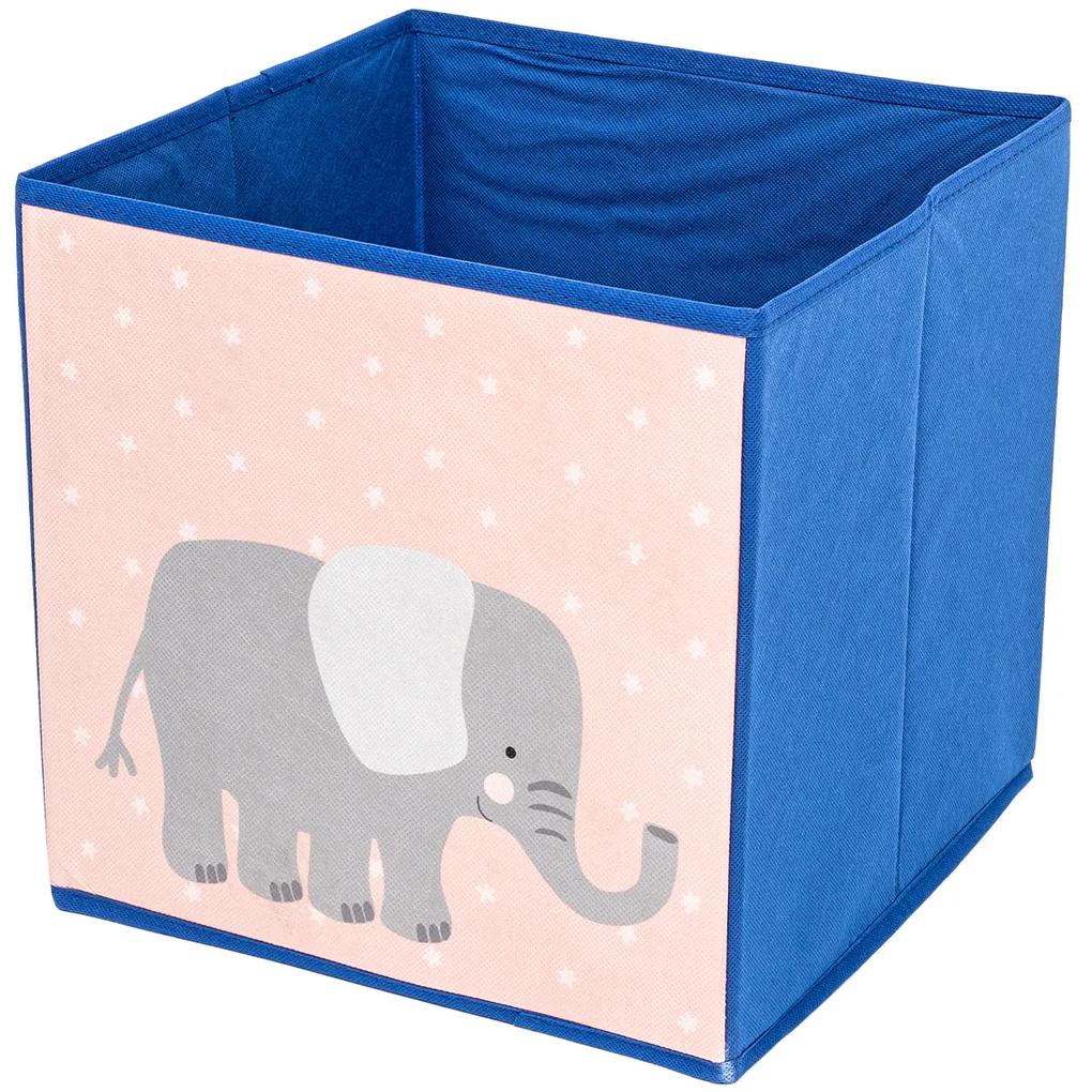 Dětský úložný box Hatu Slon, 30 x 30 x 30 cm | BIANO