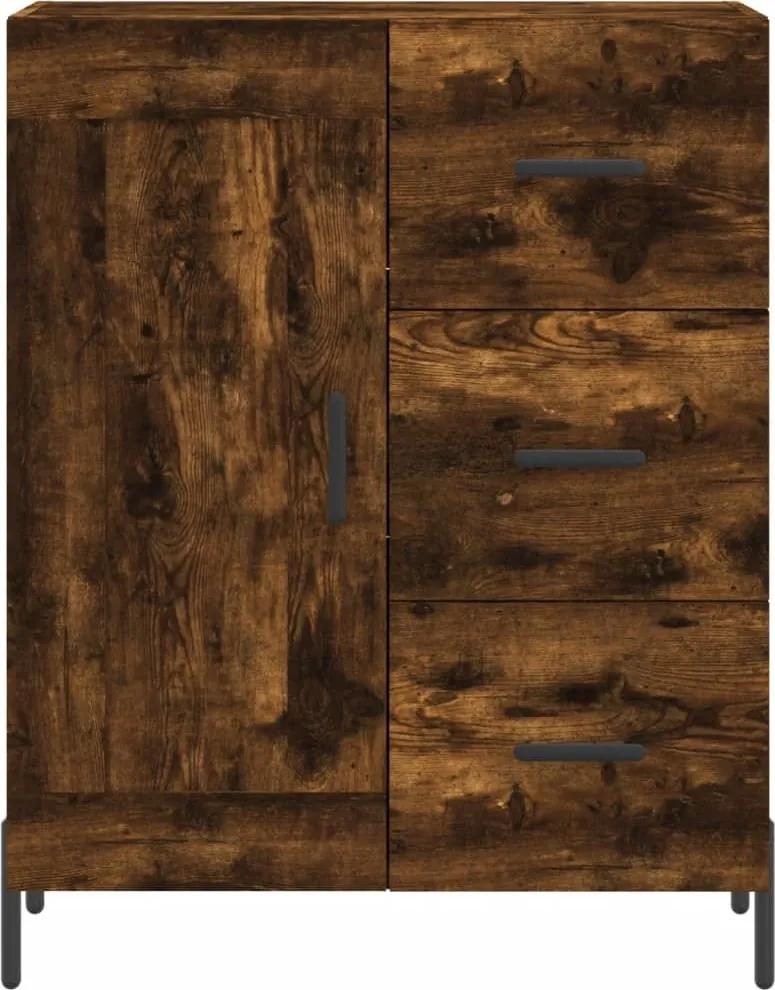 vidaXL Skříň highboard 69,5 x 34 x 180 cm kompozitní dřevo [3196024] Barva: Bílá