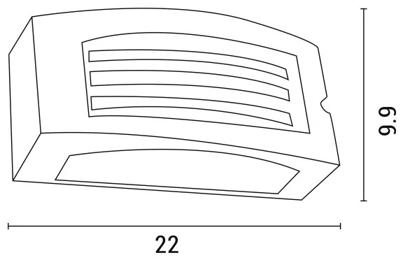Venkovní nástěnné svítidlo 1xE27/10W/230V IP54 černá