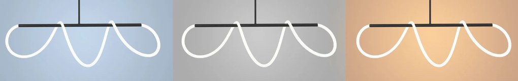 Toolight - LED závěsné svítidlo APP856-CP, černá, OSW-04031