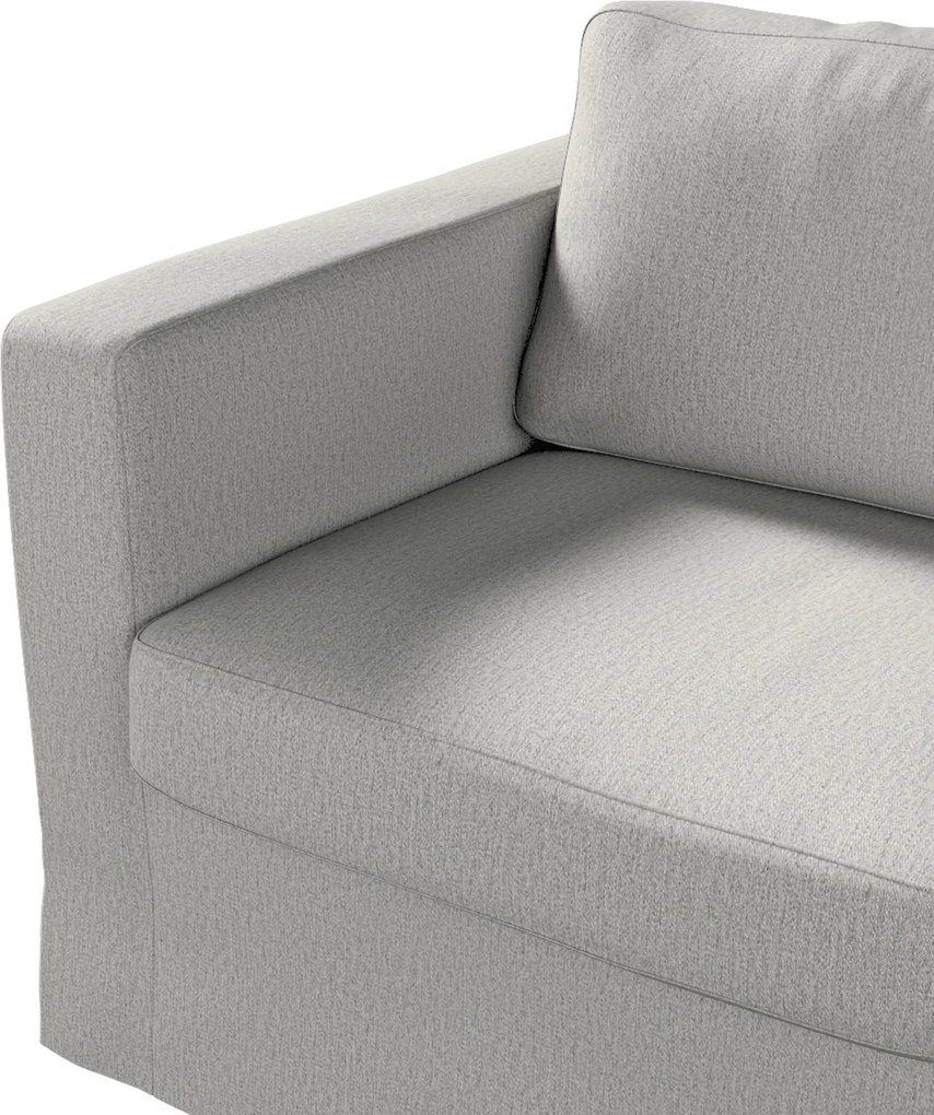 Potah na pohovku IKEA  Karlstad 2-místná , nerozkládací, dlouhý barva šedá látka pletený vzor