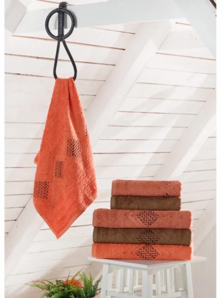 Bambusové ručníky a osušky FLORENCE - Osuška 70x140 cm - oranžová