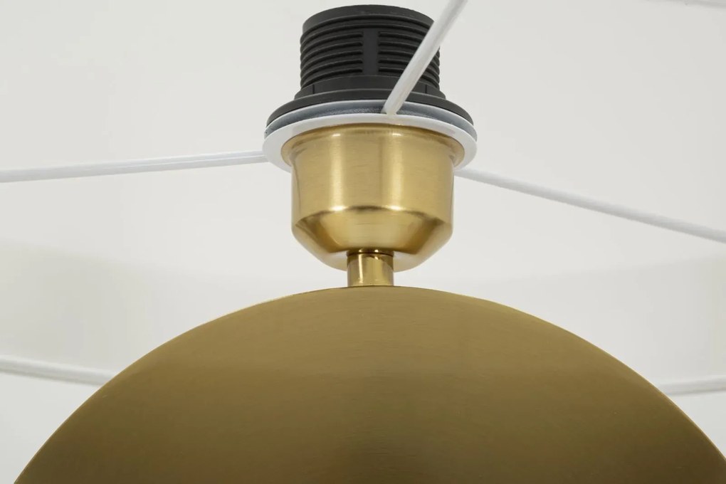 Stojací lampa Coiny 151 cm bílá/zlatá