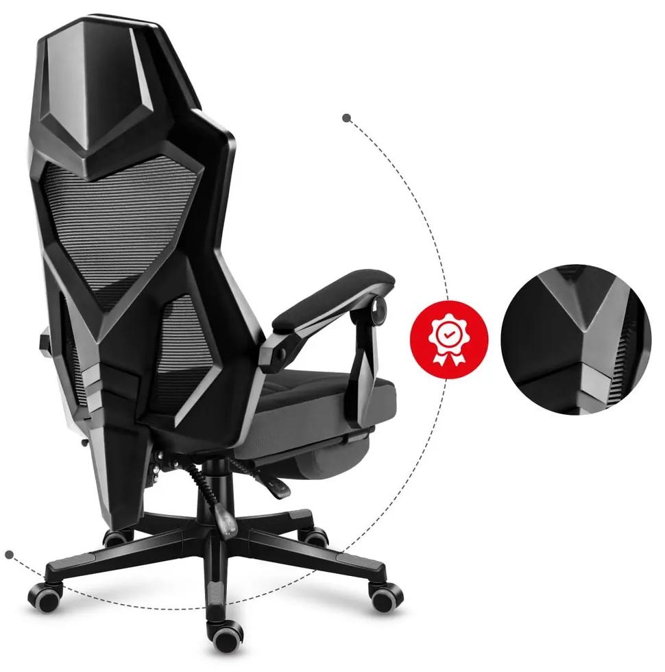 Huzaro Herní židle Combat 3.0 s výsuvnou podnožkou - carbon