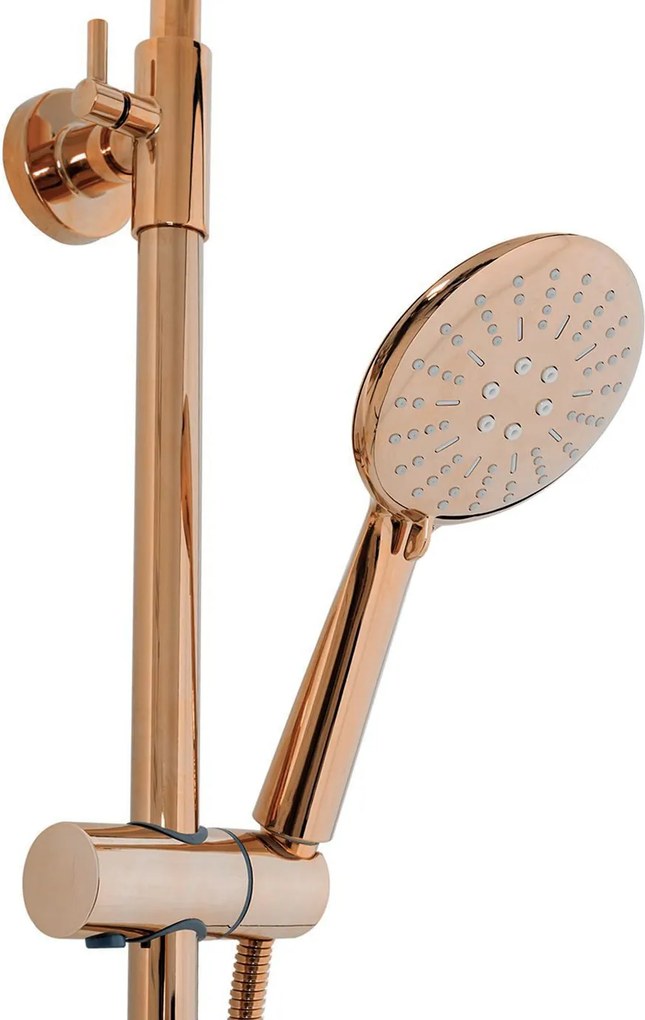 Rea Lungo, sprchový set s termostatem, měděná lesklá, REA-P7997