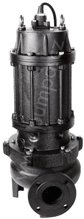 PUMPA black line 100BLV47.5 400V 7,5kW, kalové čerpadlo, oběžné kolo Vortex, průchodnost 100mm, kabel 8m ZB00061127