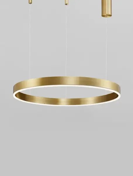 LED lustr Motif 100 zlaté CCT s dálkovým ovládáním