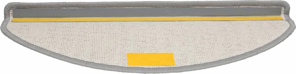 Schodové rohože 30 ks 65 x 21 x 4 cm šedé, půlkulaté, velké 3365812