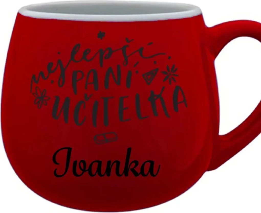 Personalizovaný keramický hrneček - NEJLEPŠÍ PANÍ UČITELKA