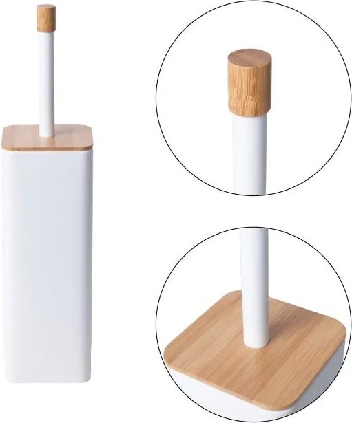 Erga Fonti, WC kartáč na postavení, bílý, ERG-YKA-PD.FONTI-WHT