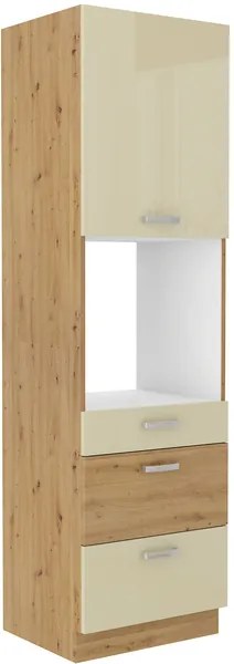 Kuchyňská skříň Artisan 60 DPS-210 3S 1F Barva dvířek krém lesk