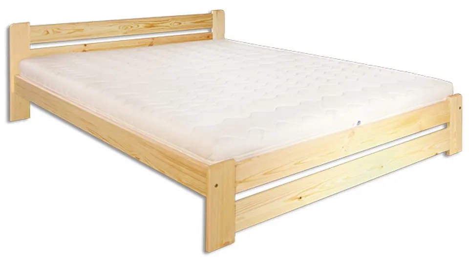 Drewmax Borovicová postel LK118 160 x 200 cm - ořech