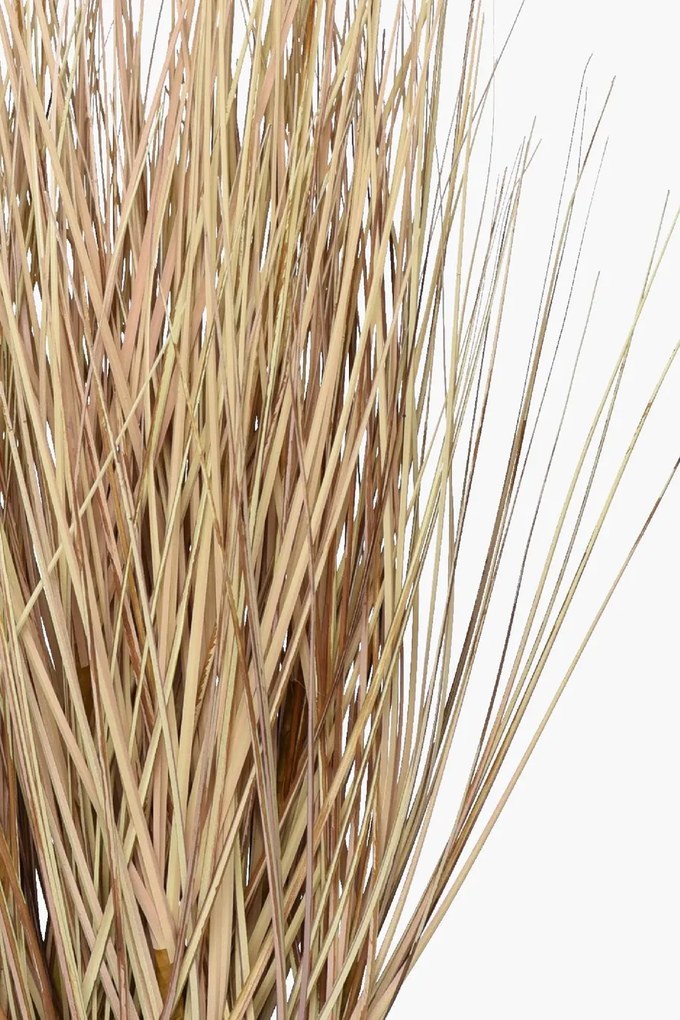Umělá tráva v květináči BOHO, plast, výška 54 cm, béžová