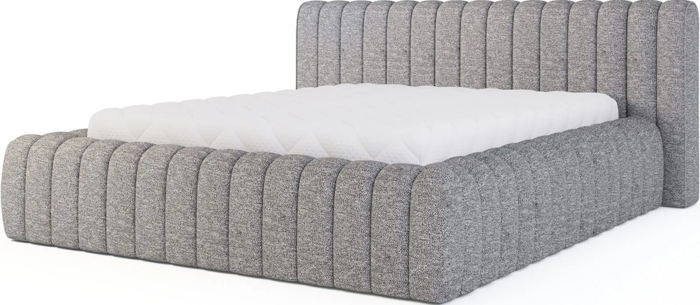 Postel Carilla + kovový rám/plynový zvedák/úložný prostor 140x200 Coralline 03 šedá 140 x 200