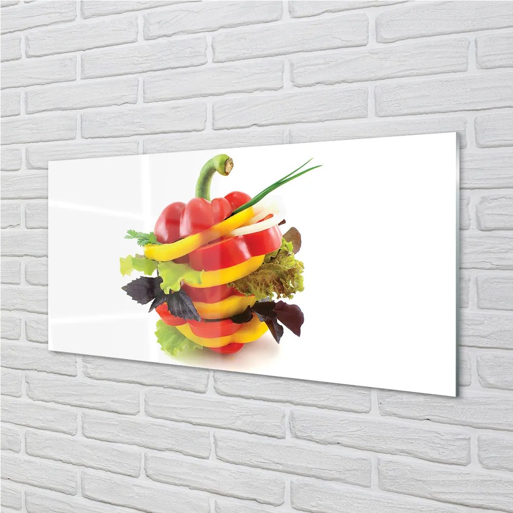akrylový obraz pepř salát 100x50 cm