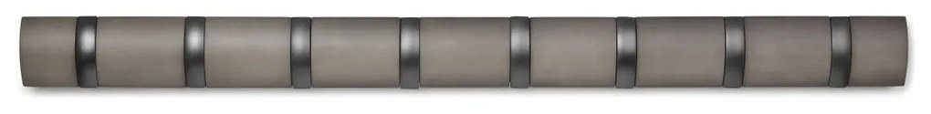 Věšák na zeď Flip Grey Pewter 8 háčků Umbra