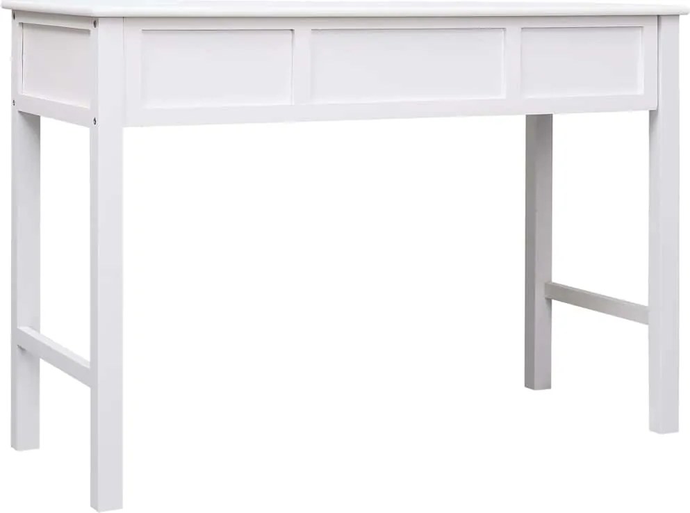 Psací stůl bílý 110 x 45 x 76 cm dřevo 284155