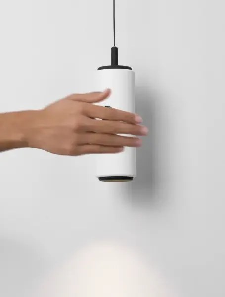 LED stmívatelné bílé designové svítidlo Holm