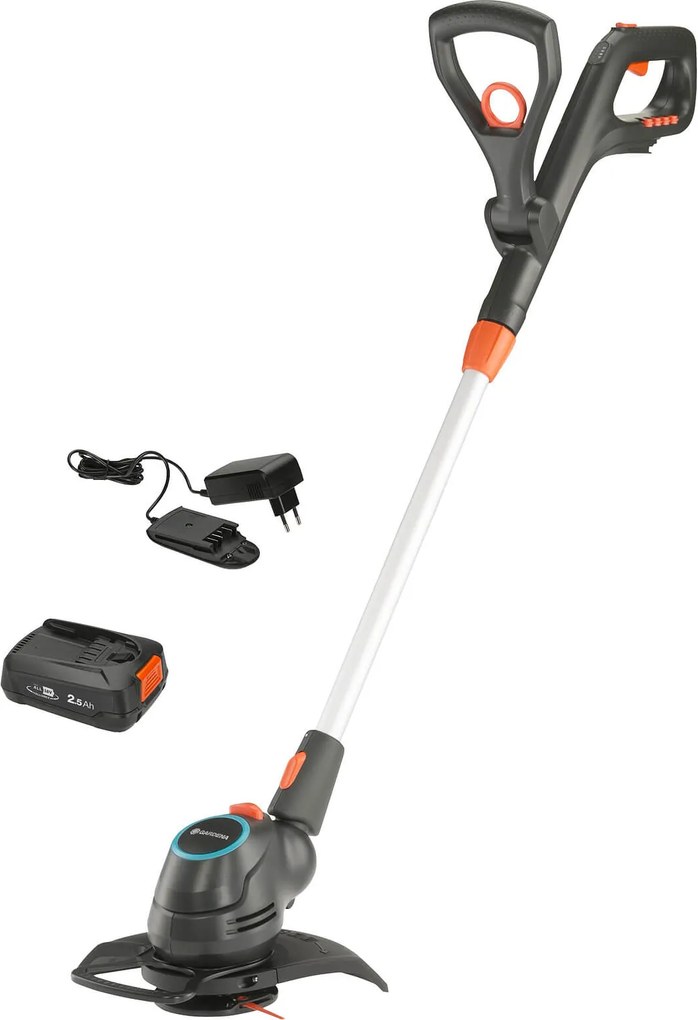 GARDENA Germany GARDENA ComfortCut 23/18V P4A SET - akumulátorový trimmer (včetně nabíječky a 2,5 Ah akumulátoru)