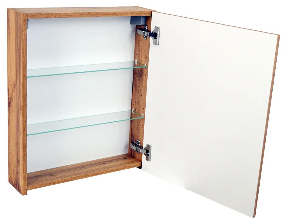 Comodo Zrcadlová skříňka Ideal OW 50 ZS LED-G s osvětlením Any LED 30 G, zlatá