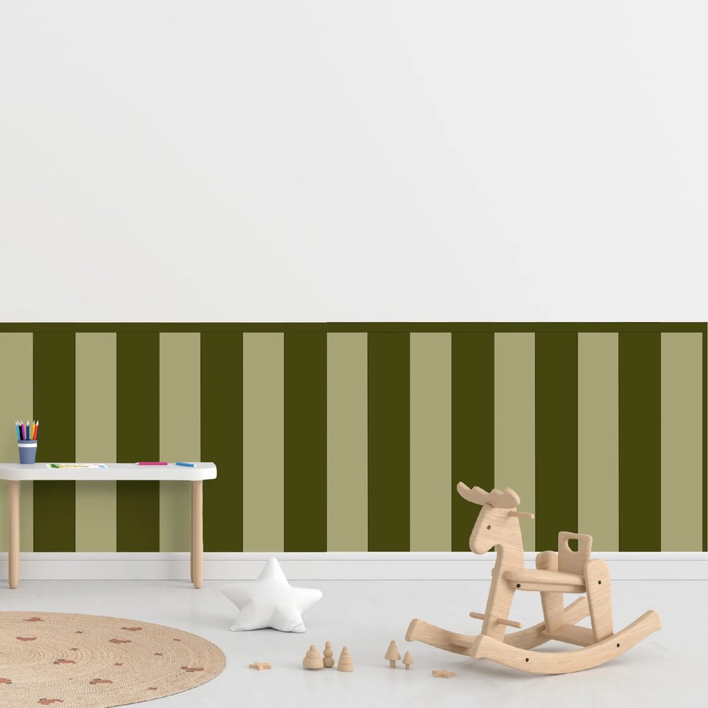 PIPPER. Textilní samolepící tapeta - Obdélník - Khaki barva Barva: Kombinace, Velikost: 80cm