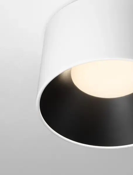 LED bílo-černé designové stropní svítidlo Atil