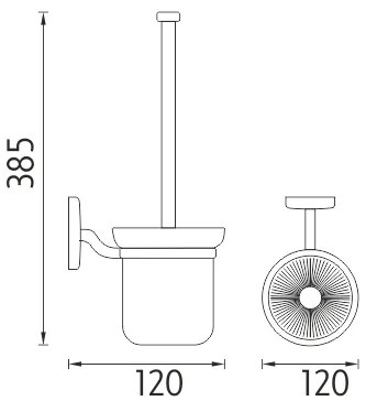 Nimco Toaletní WC kartáč SI 7294C-26