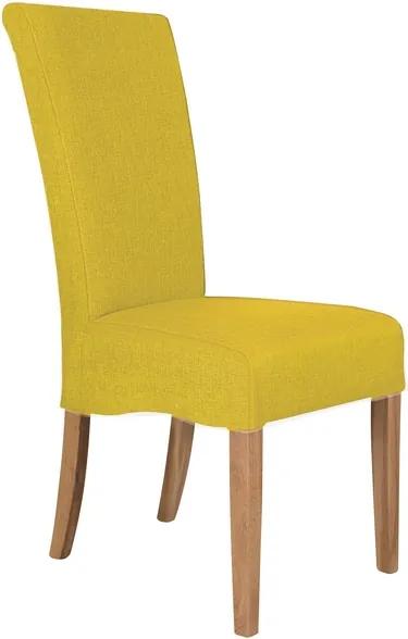 Jídelní židle Roberta, žlutá látka