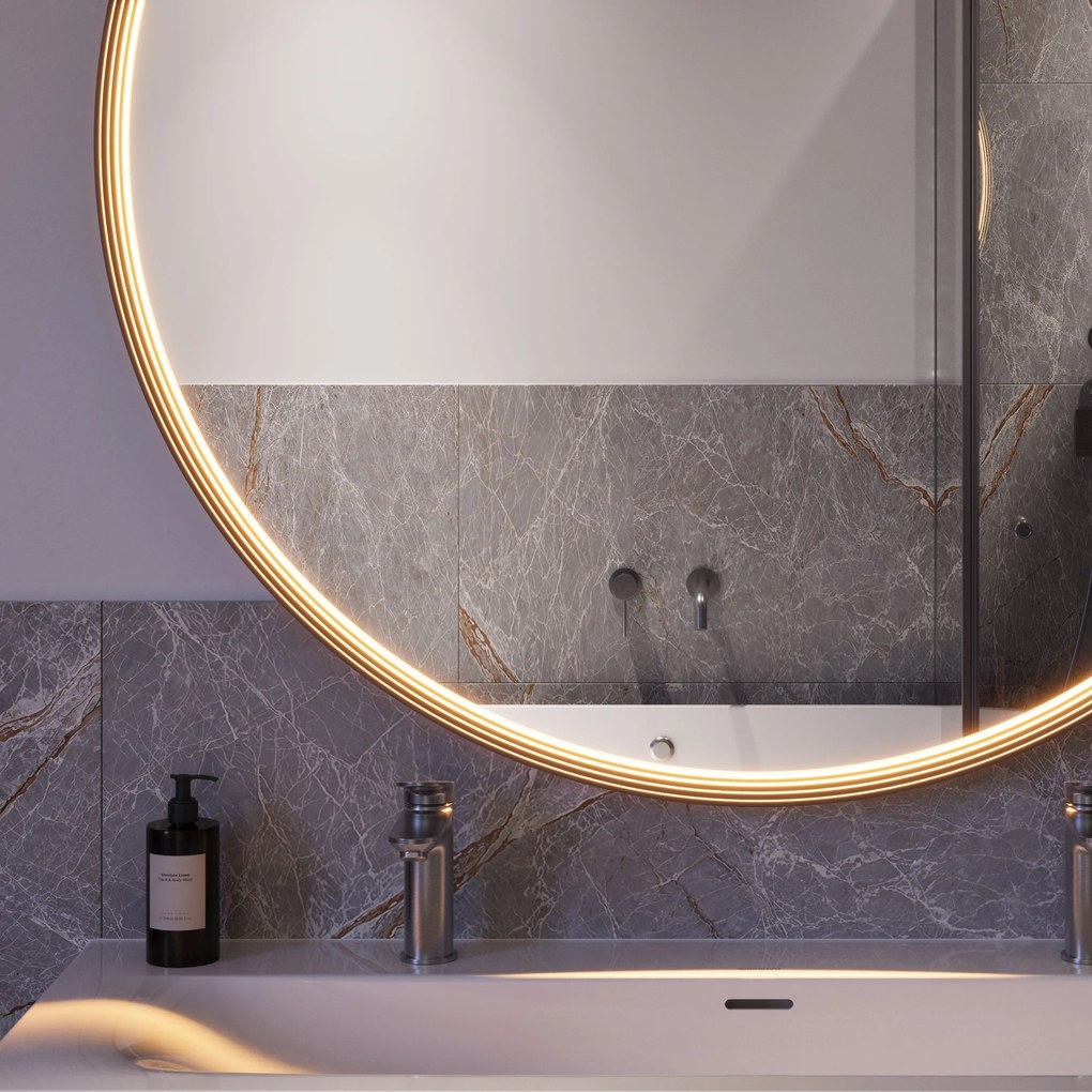 LED koupelnové zrcadlo BELDIVO kulaté - 120 cm