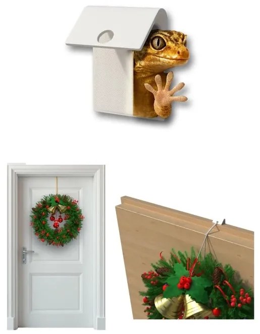 usporadejto.cz Univerzální háček na věnce DOORHOOK - bílý