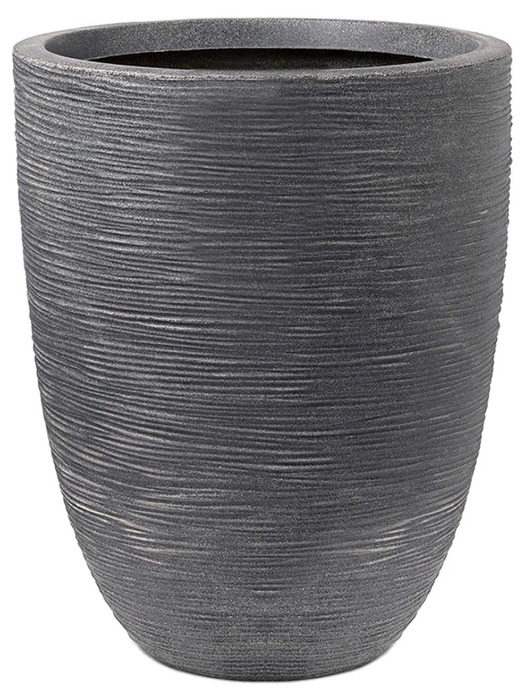 Capi Waste Rib NL Vase Elegant Low Terrazzo Grey Ø 46 cm / V 58 cm